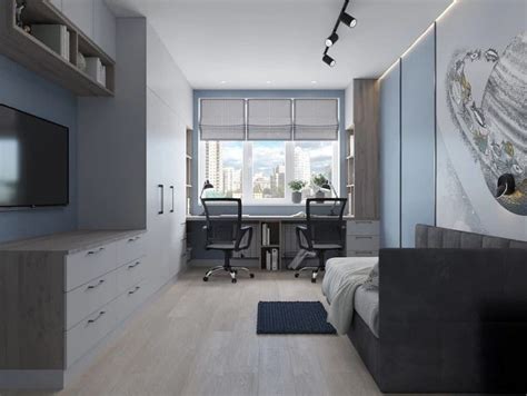 Дизайн дитячої кімнати для двох хлопчиків підлітків 87 фото ідеї інтерєру Набудували