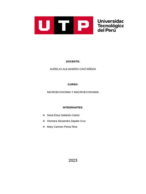 Macroeconomia Y Microeconomia Pdf Economias