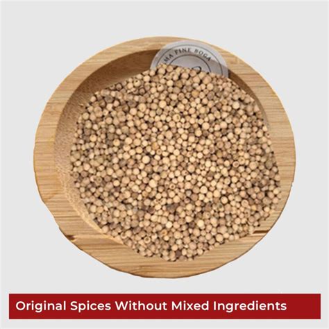 Biji Lada Putih White Pepper Whole 1kg Pt Utama Fine Boga