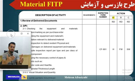 شناخت متریال و بازرسی کالا مجموعه آموزشی بازرسی فنی جوش، پایپینگ و تجهیزات ثابت فرآیندی مکالیکا