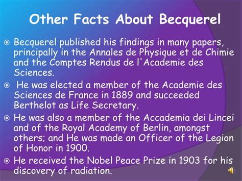 Antoine Henri Becquerel Ppt