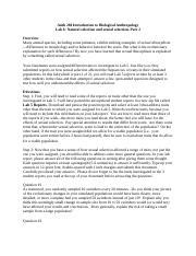 Lab6 Assignment Docx Anth 260 Introduction To Biological Anthropology Lab 6 Natural Selection