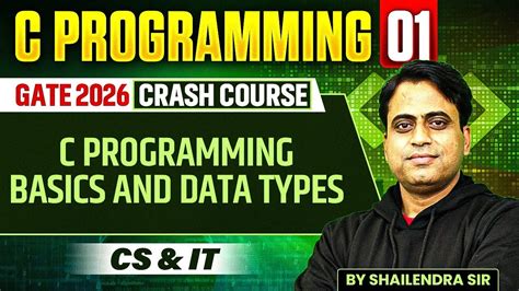 C Programming 01 C Programming Basics And Data Types All Branches