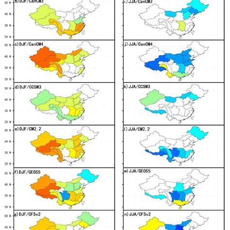 A N The Spatial Distributions Of Correlations Between Regional Mean Download Scientific
