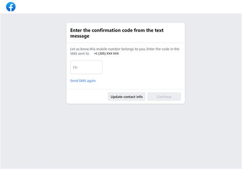 Facebook Number Codes