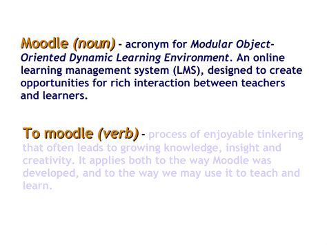 What Is Moodle Explained With Lego Ppt