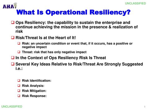 Ppt Concepts And Thoughts On Operational Resiliency Feb 11 Powerpoint Presentation Id 4321473