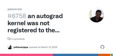 An Autograd Kernel Was Not Registered To The Autograd Keys But We Are Trying To Backprop