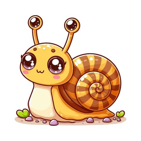 Premium Vector Cute Snail Vector Illustration On White Background