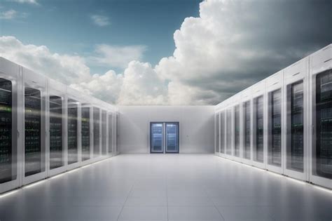 Premium Ai Image Cloud Data Center 3d Rendering