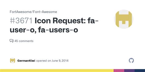 Icon Request Fa User O Fa Users O · Issue 3671 · Fortawesomefont Awesome · Github