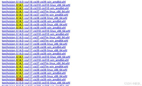 Pytorch下载离线包的网址 Csdn博客