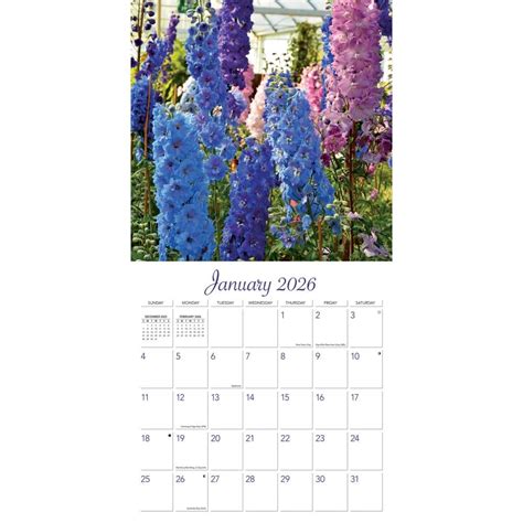 Flowers 2026 Wall Calendar