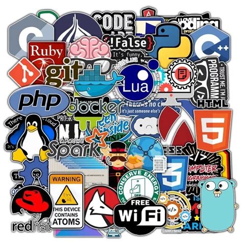 Itandプログラミング言語andhacker Docker Block Chainステッカー集 Programming Language“logo