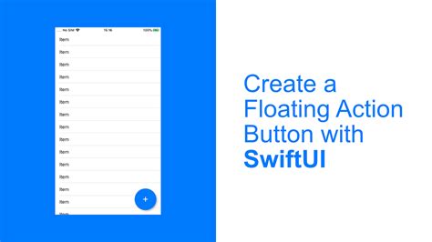 Create A Floating Action Button With Swiftui By Darren Programming With Swift Medium