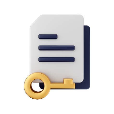 3d Document File Icon Illustration 8509432 Png