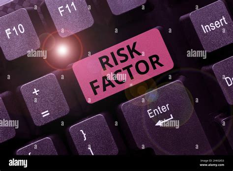 Sign Displaying Risk Factor Internet Concept Characteristic That May