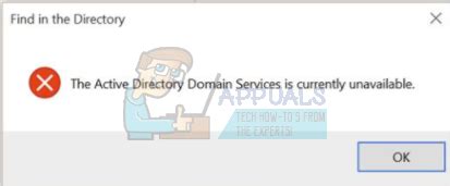 Fix The Active Directory Domain Services Is Currently Unavailable Windows And