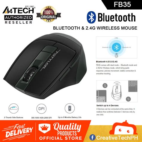 A TECH Midnight Green Bluetooth G Mouse FB Wireless Bluetooth Mouse Lazada PH