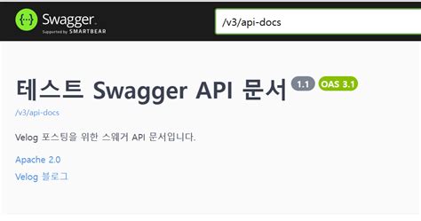Springdoc Openapi3 기본 설정