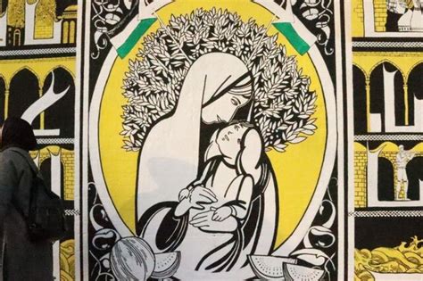 نقاشی دیواری لالایی مقاومت؛ روایت هنر از مادرانگی و آزادی فلسطین ایسنا