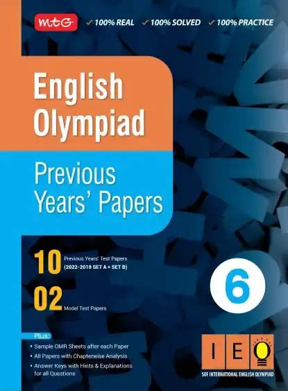 Class 6 English Olympiad Previous 5 Years Papers For 2024 Exam Mtg Learning Media Pvt Ltd