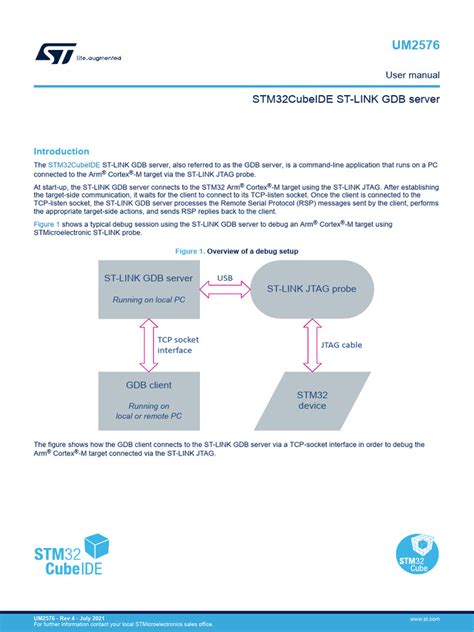 Dm00613038 Stm32cubeide St Link Gdb Server Stmicroelectronics Pdf