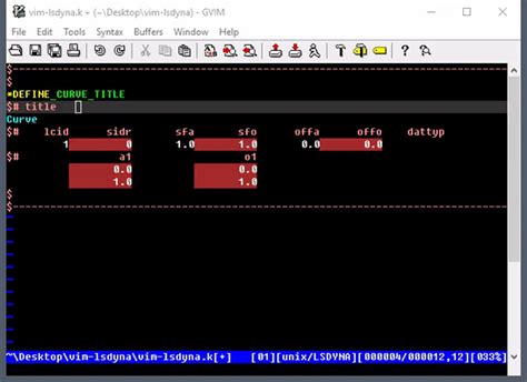 Github Gradzikbvim Lsdyna Vim Filetype Plugin For Ls Dyna