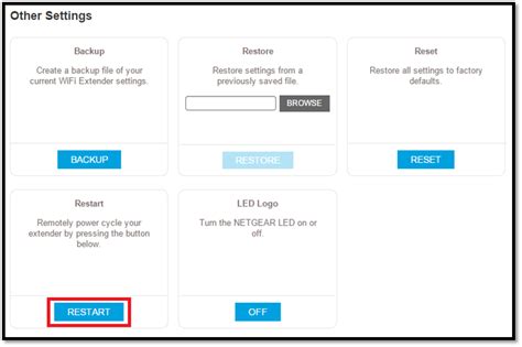 How To Restart Or Reboot Your NETGEAR EX7000 Range Extender Using The User Interface NETGEAR