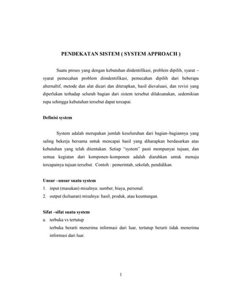 System Approach Pdf
