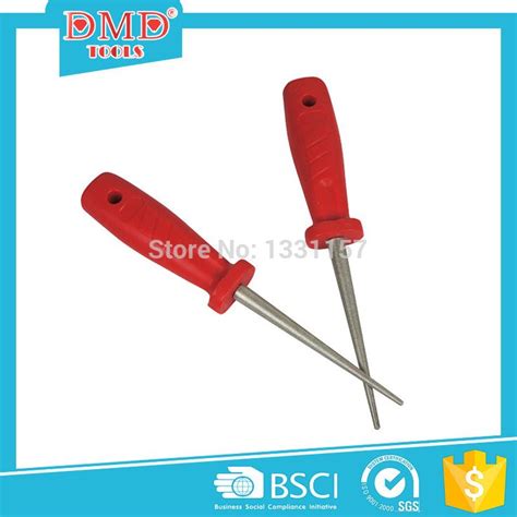 New 1pc Dmd Design Rounded Diamond Sharpener File Sawtooth Plastic Hand