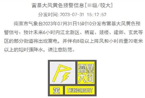 南京淮安镇江常州请注意防范强对流天气 我苏网