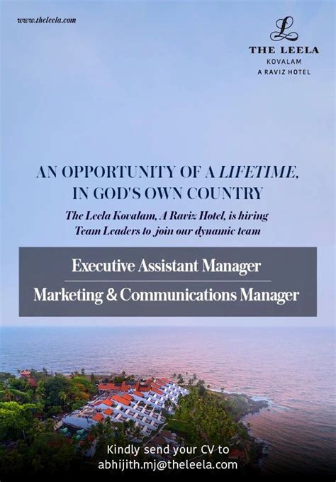 abhijith m j on linkedin we are hiring dynamic hospitality professionals to join our team as…