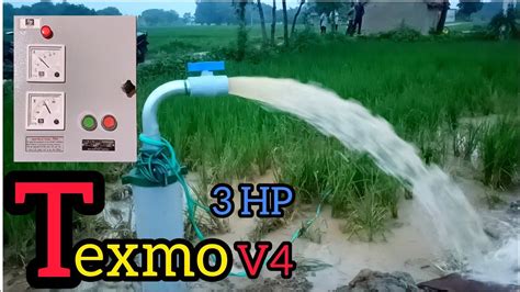 Texmo Aquatex V4 Single Phase 3 Hp Submersible Pump Youtube