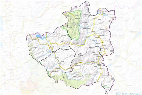 Sample Maps Of Dibër Generated With Map Cropping Masking Tool