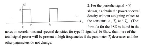 Solved For The Periodic Signal X T Shown A Obtain The Chegg Com
