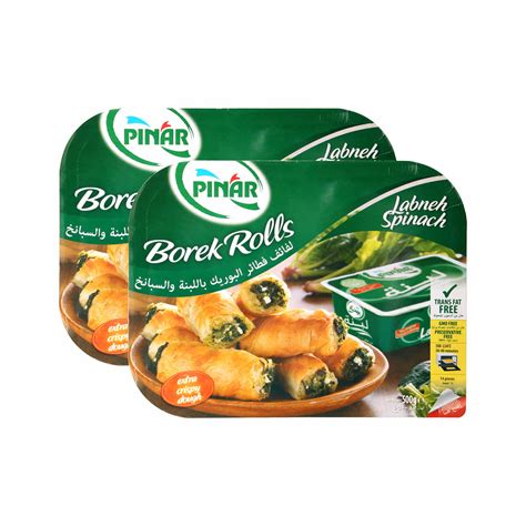 Pinar Frozen Borek Labaneh And Spinach 500 G X 2 Pieces Sharjah Co