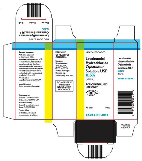 Levobunolol Hydrochloride Bausch And Lomb Incorporated