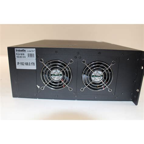 Intelix Flx 1616 Flexible Card Matrix Switcher Powers On See Notes Repowered