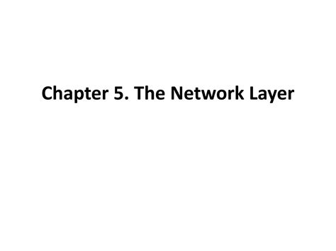 SOLUTION Chapter The Network Layer Ppt Studypool