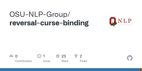 Github Osu Nlp Groupreversal Curse Binding