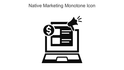Native Marketing Monotone Icon In Powerpoint Pptx Png And Editable Eps Format Ppt Example