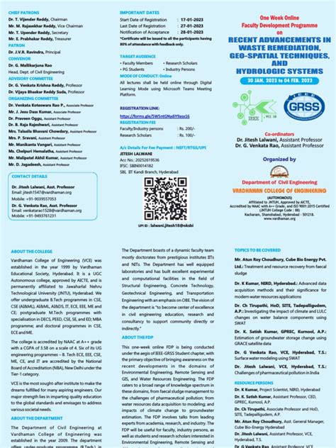 fdp brochure pdf physical sciences engineering