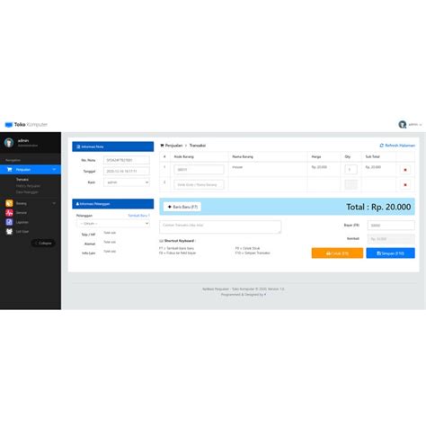 Jual Aplikasi Penjualan Toko Komputer Berbasis Web Codeigniter Shopee Indonesia
