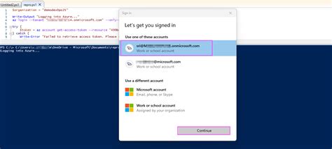 How To Open The Azure Devops Signin Screen From Powershell Stack
