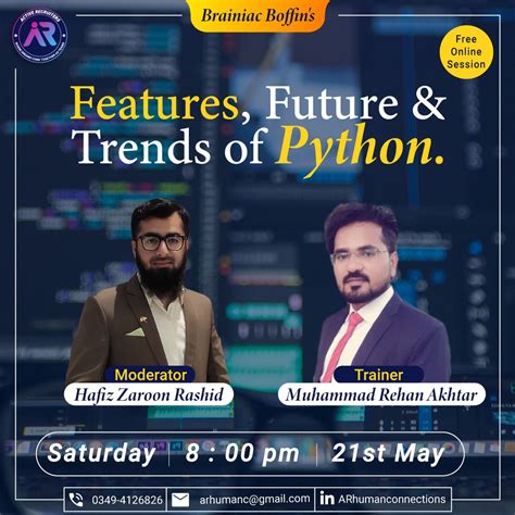 Python Pythonprogramming Pythonlearning Training Session Hafiz Zaroon Rashid
