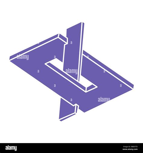 Optical Illusion Logo Impossible Shapes Vector Optical Art Objects Geometric Figures Escher