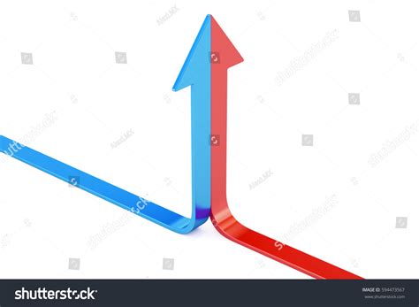 Leader Strategy Concept Arrows D Rendering Stock Illustration Shutterstock