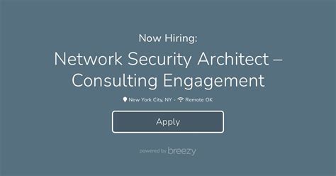 Network Security Architect Consulting Engagement
