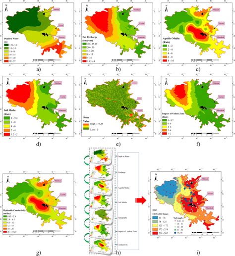Spatial Distribution Of Used Data Layer In Vulnerability Assessment And